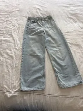 Primark | Bottoms | Primark Light Blue Wide Leg Kids Jeans | Poshmark